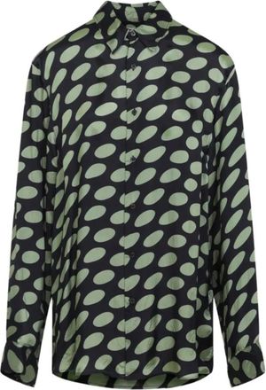 Dries Van Noten Homme, Chemises, Noir, Taille: M Caper Shirt