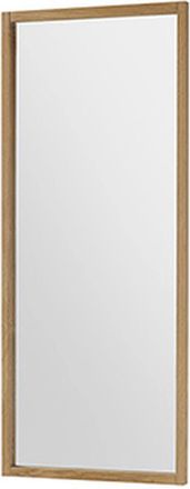 Robas Lund Garderobenspiegel mit Rahmen Eiche Massivholz, BxHxT 50x120x2 cm