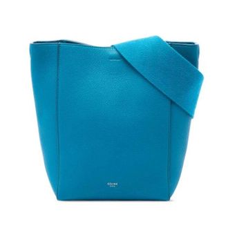 Celine Pre-owned Petit Seau Sangle Sac - Femme - Pre-owned - Bleu - Taille: ONE Size