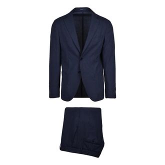 Paoloni Einreiher-Anzug - - Suits - Herren - Blau - L