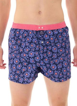 MC Alson Herren Boxershorts blau Baumwolle gemustert