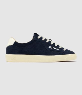 Autry Baskets Homme Windscape Low Sue Leat Navy Mrsh, Capsule Flash
