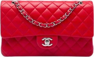 Chanel Sac bandouli&egrave;re Classic Flap Pre-owned - Femme - Pre-owned - Rouge - Taille: ONE Size