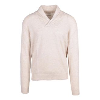 Wool & Co Pull Col Rond - Homme - Pulls - Beige - Taille: 2XL