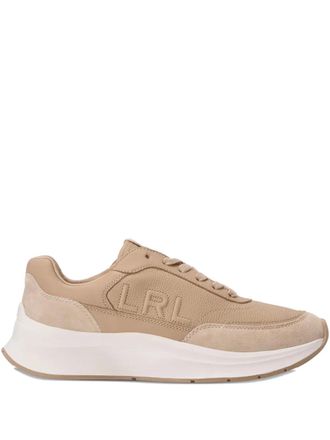 Lauren Ralph Lauren Sneakers mit Leder-Logo - Nude