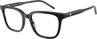 Emporio Armani Homme, Accessoires, Noir, Taille: 54 MM Monture optique carr&eacute;e