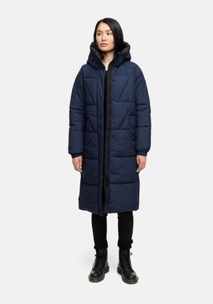 Marikoo Winterjacke MARIKOO Yaskaa, Damen, Gr. 3XL, blau (navy), Obermaterial: 100% Polyester. Futter: 100% Polyester. Wattierung: 100% Polyester. &Auml;rmelfutter