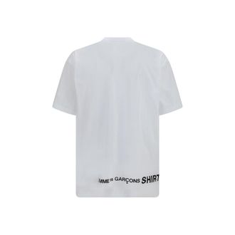 Comme Des Gar&ccedil;ons Mens White Cotton T-Shirt