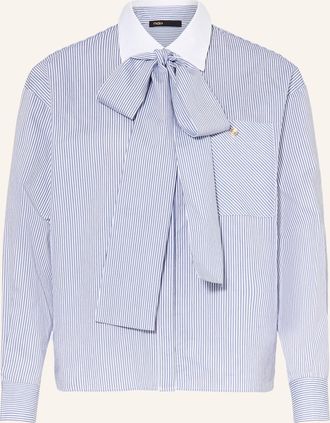 Maje Hemdbluse Cheliere Mit Abnehmbarer Schluppe blau