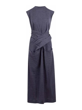 Jil Sander Maxi Robe - Gris