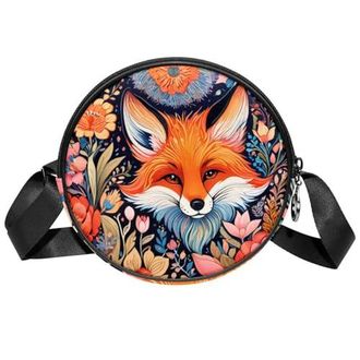 Generic Sac &agrave; bandouli&egrave;re Circle pour femme, petit sac &agrave; bandouli&egrave;re avec fermeture &eacute;clair, bretelles r&eacute;glables, sac &agrave; main rond d&eacute;contract&eacute; pour femmes et fi