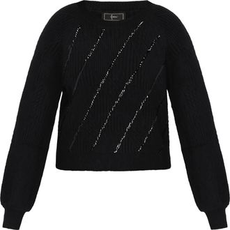 Faina Pullover Frauen Schwarz