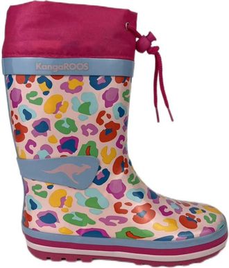 Kangaroos Mädchen K-summerrain Gummistiefel, Daisy Pink Leo, 30 EU