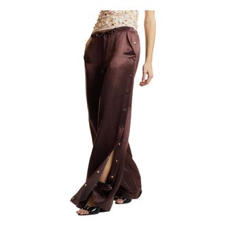 Cynthia Rowley Femme, Pantalons, Brun, Taille: 42 FR Pantalon &agrave; boutons-pression Breakaway