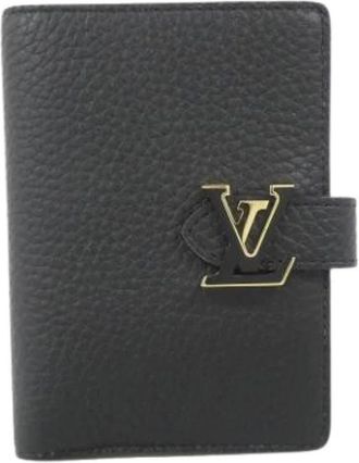 Louis Vuitton unisex, Pre-owned, Noir, Taille: ONE Size Portefeuille Bi-fold Pre-owned