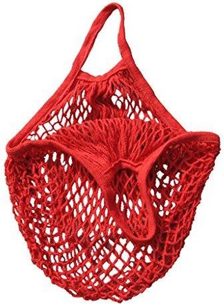 Generic Sac &agrave; provisions r&eacute;utilisable en coton m&eacute;lang&eacute; 35 x 20 cm, Rouge, 35 X 20 Centimetres