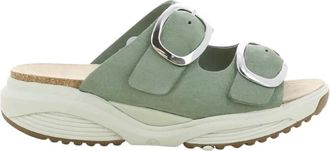Xsensible Femme, Chaussures, Vert, Taille: 37 EU Sandale &agrave; enfiler Mykonos avec Velcro