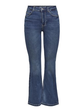 Jacqueline de Yong Playshoes Damen Jdynwflora Neela Hw Flr Mb01 Dnm Noos, Medium Blue Denim, 26W / 30L