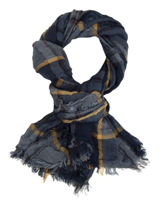 Ella Jonte Herrenschal schwarz grau oder blau edler weicher Herren Schal Tuch Herrentuch Viskose