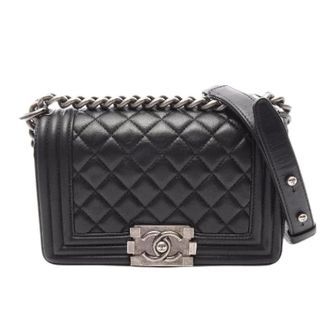 Chanel Pre-owned Boy Small Leather Shoulder Bag - - Pre-owned - Damen - Schwarzk - ONE SIZE