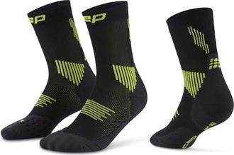 CEP 5.0 Mid Cut Chaussettes de course courtes pour homme Taille - Chaussettes de course avec compression pour une régénération plus rapide et une course s