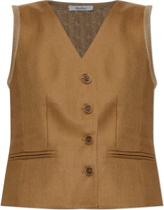 Max Mara Femme, Vestes, Brun, Taille: 40 FR Calibri Vest