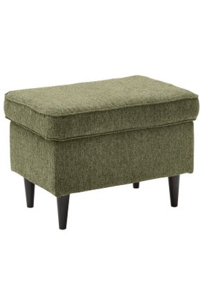 MID.YOU Mid.you Hocker, Olivgr&uuml;n, Textil, rechteckig, 63x43x42 cm, Made in EU, Wohnzimmer, Hocker, Sitzhocker