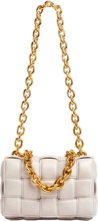Bottega Veneta The Chain Cassette - Femme - Sacs - Blanc - Taille: ONE Size