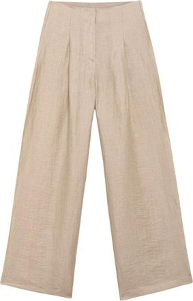 Alpha Studio Femme, Pantalons, Beige, Taille: 42 FR Pantalone Pince Aperta