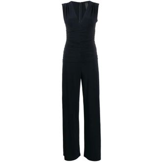 Norma Kamali Femme, Combinaisons et Ensembles, Bleu, Taille: 38 FR Combinaison Drap&eacute;e