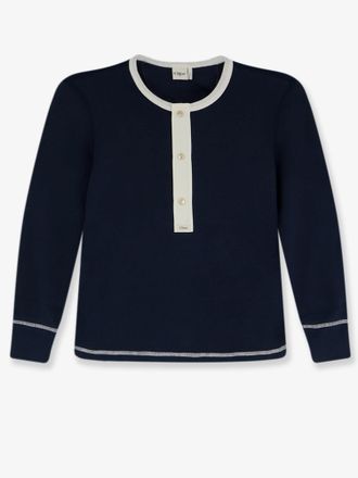 Chlo&eacute; Cotton sweater with contrasting inserts - CHLOE - gender_Woman