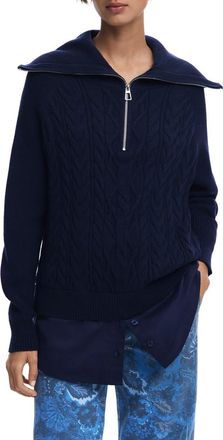 Desigual JERS_DINAMARCA, 5000 Navy, M