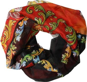 Dolce & Gabbana Seidenschal Foulard bedruckt - - Accessories - Damen - Mehrfarbig - ONE SIZE