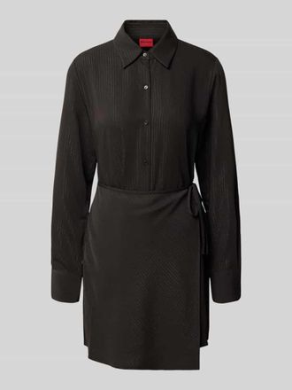 HUGO BOSS Tailliertes Freizeitkleid mit Allover-Muster Modell Kateri
