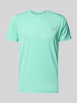 New Balance Funktionsshirt mit Rundhalsausschnitt und Logo