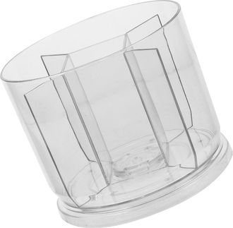 BESTONZON Drehbarer Gro&szlig;er Stiftebecher aus Durchsichtigem Kunststoff Stifthalter und Schreibtisch Organizer f&uuml;r B&uuml;ro Schule und Make Up Pinsel Aufbewahrung