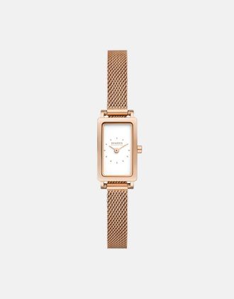 Skagen Hagen - Kleine Damenarmbanduhr aus Edelstahl in Roségoldoptik mit zwei Zeigern-Goldfarben