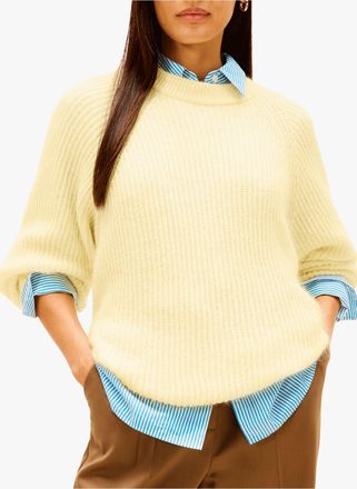 Tommy Hilfiger Pull col rond ample en alpaga m&eacute;lang&eacute;