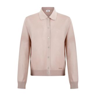 Versace Bestickte Strickjacke aus Wolle - - Knitwear - Damen - Rosa - M