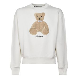 Palm Angels Bear Sweatshirt - - Sweatshirts & Hoodies - Herren - Wei&szlig; - XS