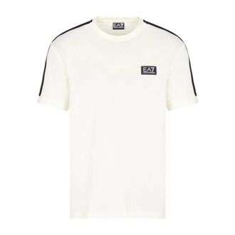 Emporio Armani Emporio Armani Ea7, Homme, Tops, Blanc, Taille: S T-shirt en jersey de coton Logo Series