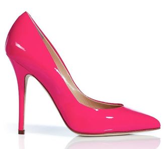 Giuseppe Zanotti Neon Fuchsia Patent Leather Pumps Size 36