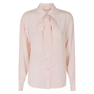 Ulla Johnson Lise Langarm-Seidenbluse - - Blouses & Shirts - Damen - Rosa - S