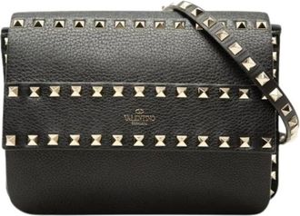 Valentino Sac bandouli&egrave;re en cuir Pre-owned - Femme - Pre-owned - Noir - Taille: ONE Size