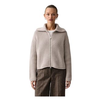 Marc O'Polo Cardigan mit Rei&szlig;verschluss - - Knitwear - Damen - Beige - M