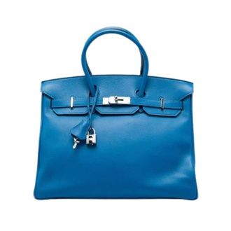 Herm&egrave;s Pre-owned Birkin 35 - - Pre-owned - Damen - Blau - ONE SIZE