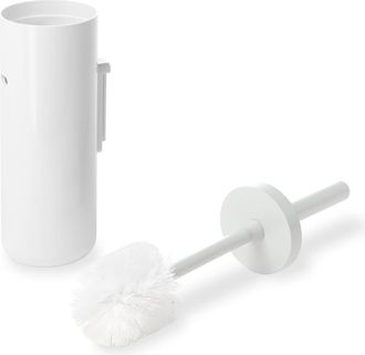 Depot4Design Depot4Design Lunar Toilettenb&uuml;rste, WC-B&uuml;rste wandh&auml;ngend, Kunststoff, Wei&szlig;, Griff Wei&szlig;, 1201598