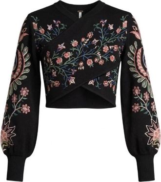 Farm Rio Farm Rio, Femme, Blouses et Chemises, Noir, Taille: 36 FR Top