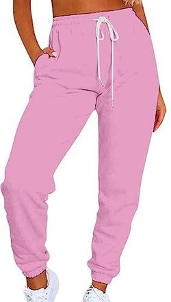 Generico Pantalon de surv&ecirc;tement ample pour femme Curvy Pantalon de jogging pour femme avec poches larges, pantalon de surv&ecirc;tement doux et confortable pantalon