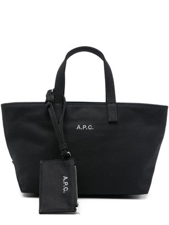 A.P.C. petit sac cabas Le Drummer Toile - Noir